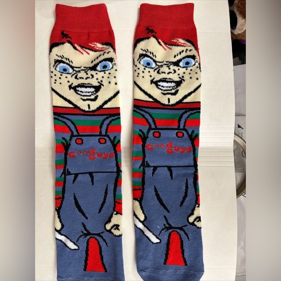 Source Unknown | Underwear & Socks | Chucky Horror Socks Fun Novelty ...